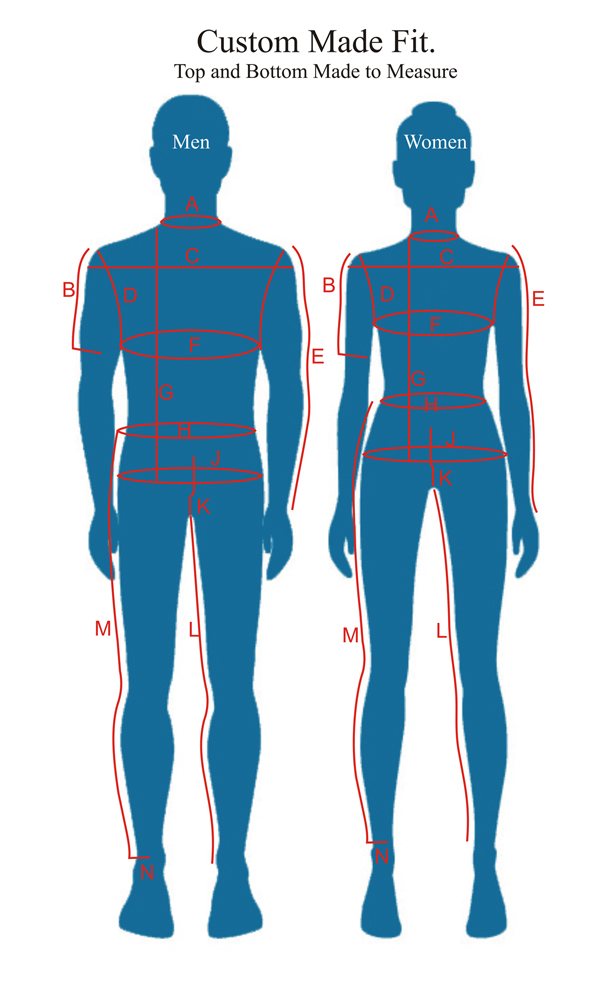 Made to Measure Size Form – Vicstar Custom – Made to order Uniforms